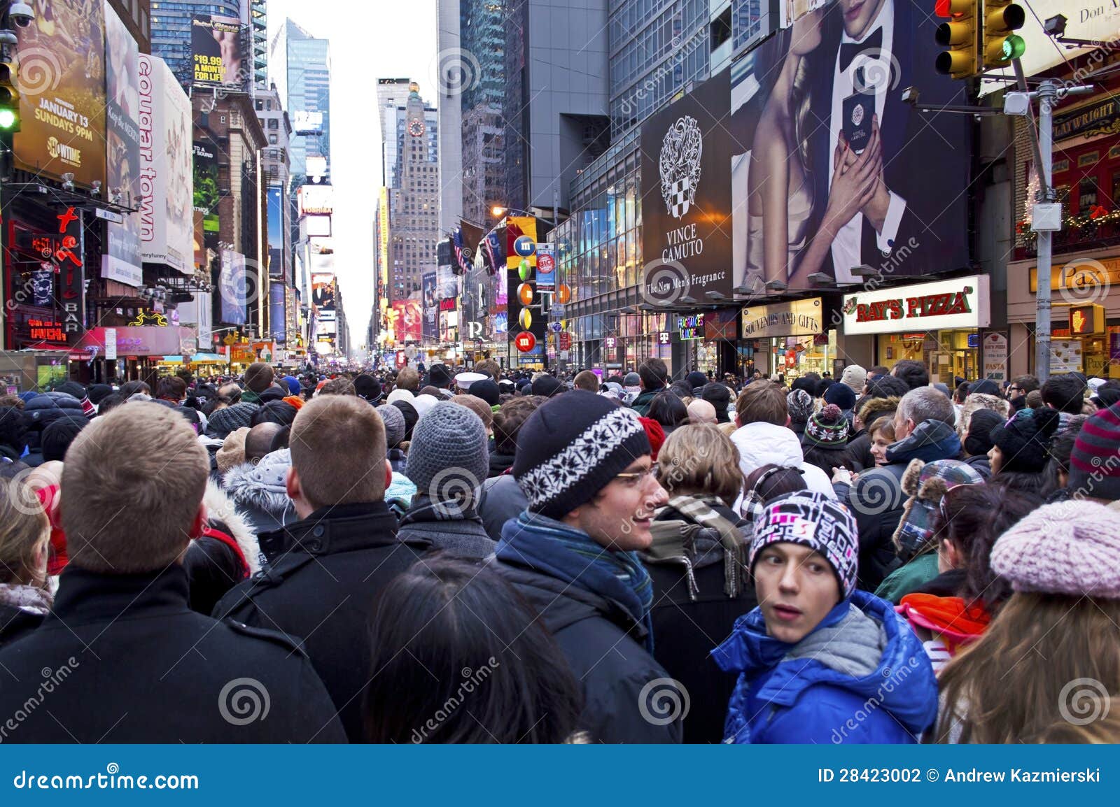 New Years Eve Crowd Times Square Editorial Photography - Image of ...