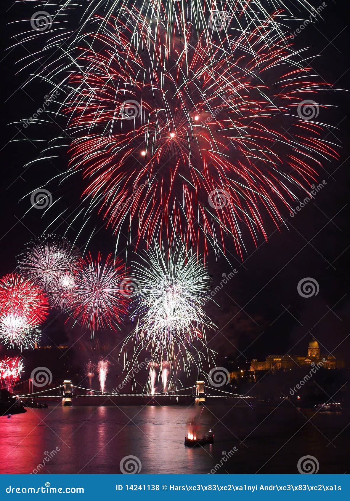 New Years Firework Display ,2011 Stock Photo - Image of angle, lens ...