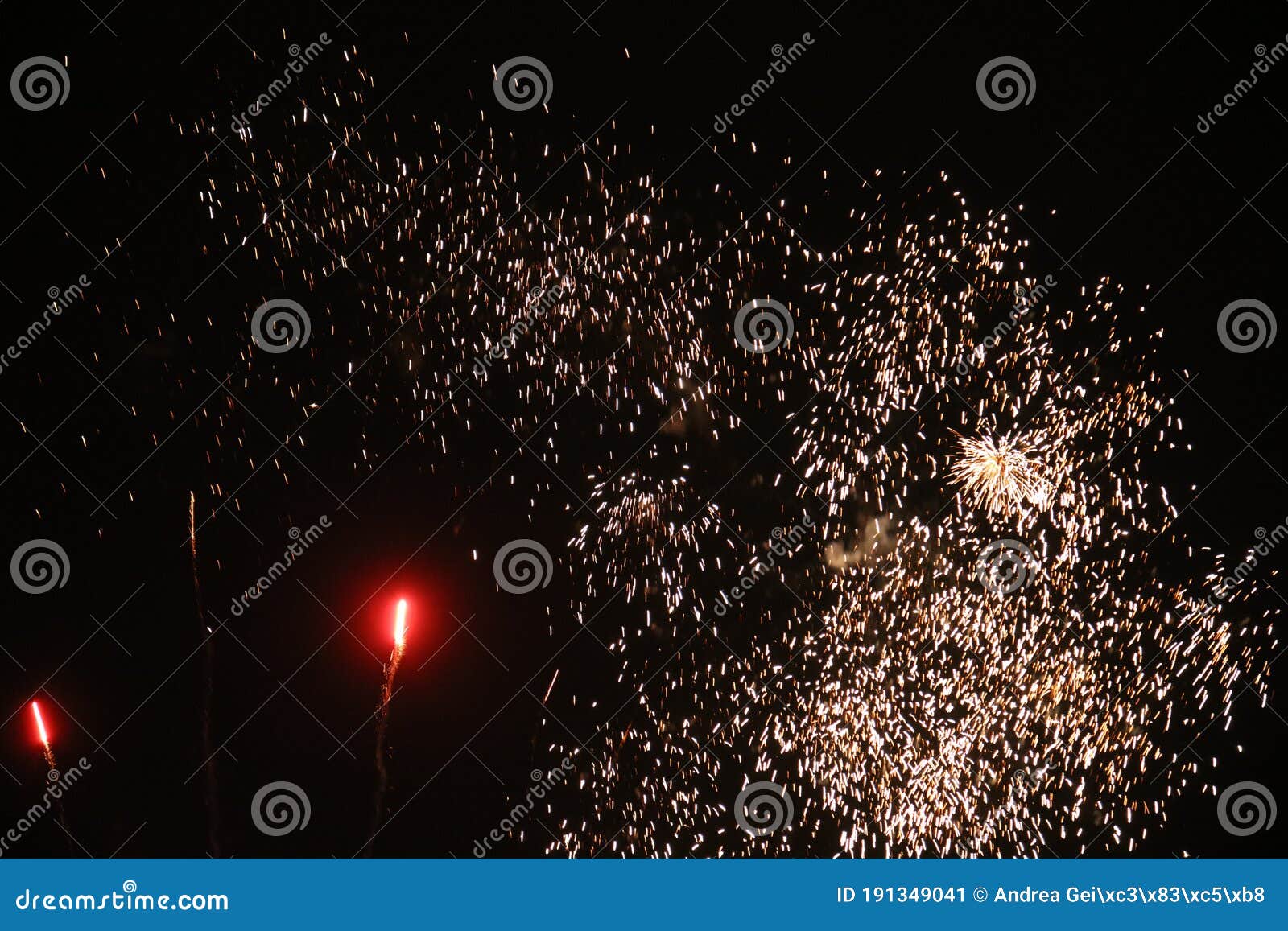 New Years Fireworks Rockets Stock Image - Image of change, celebration ...