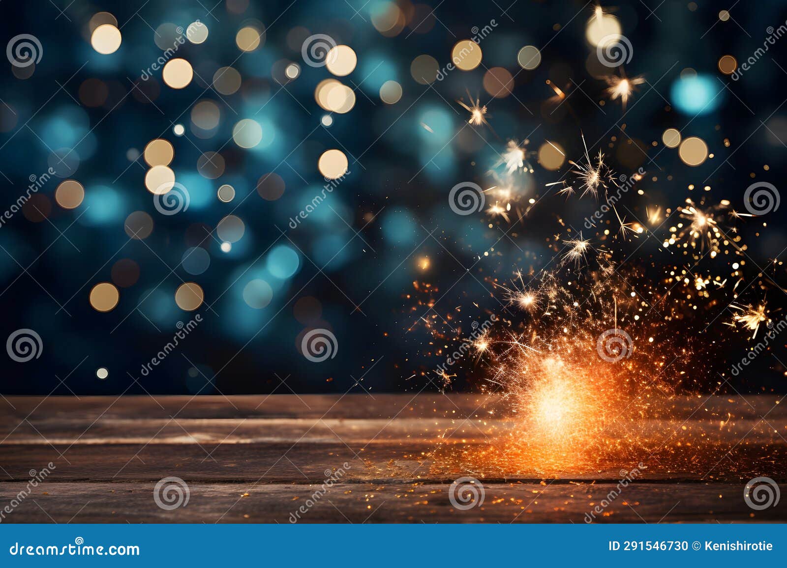 New Years Holiday Firework Sparkling Background Royalty-Free Stock ...