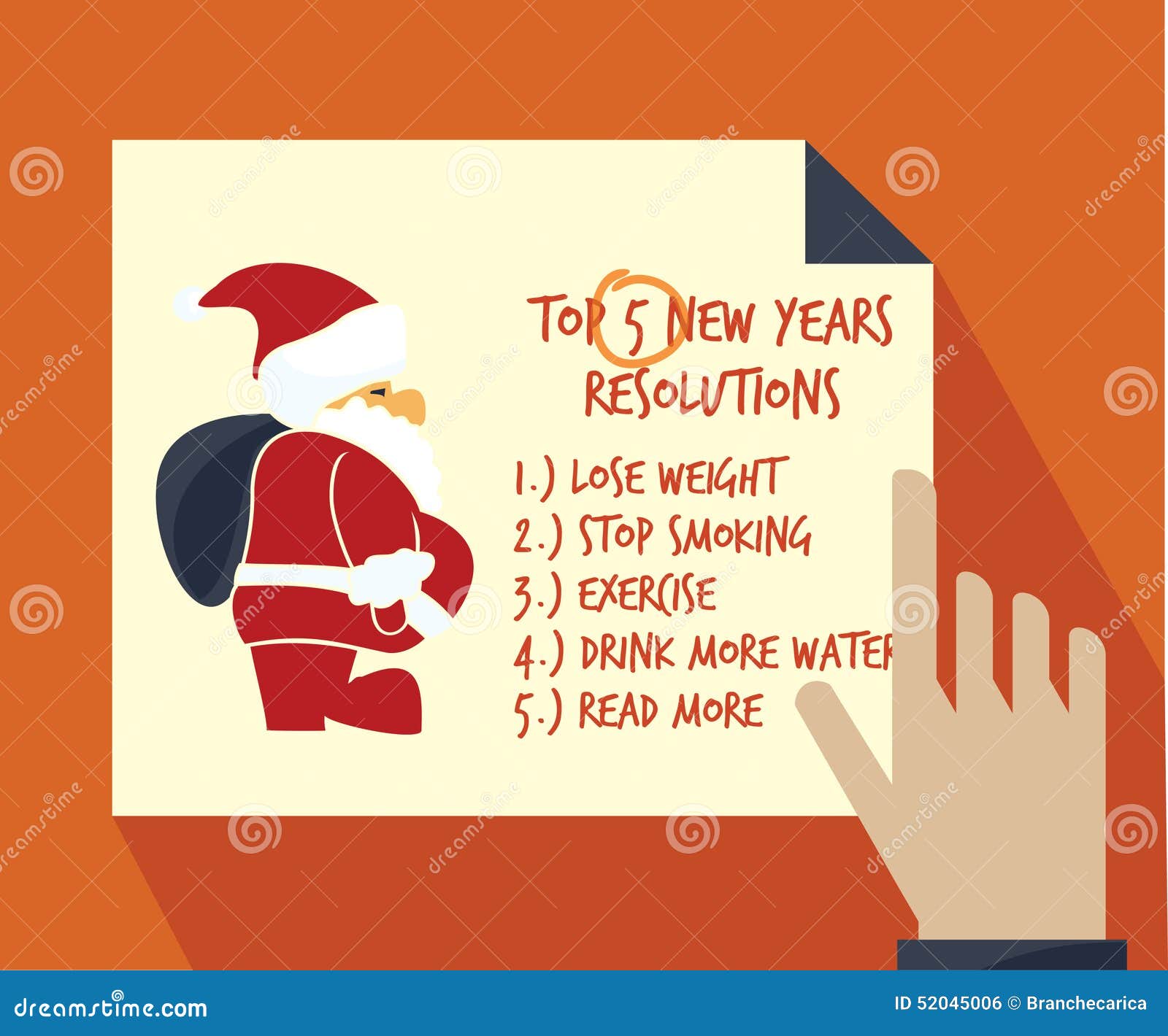 New years resolution stock vector. Illustration of isolated - 52045006