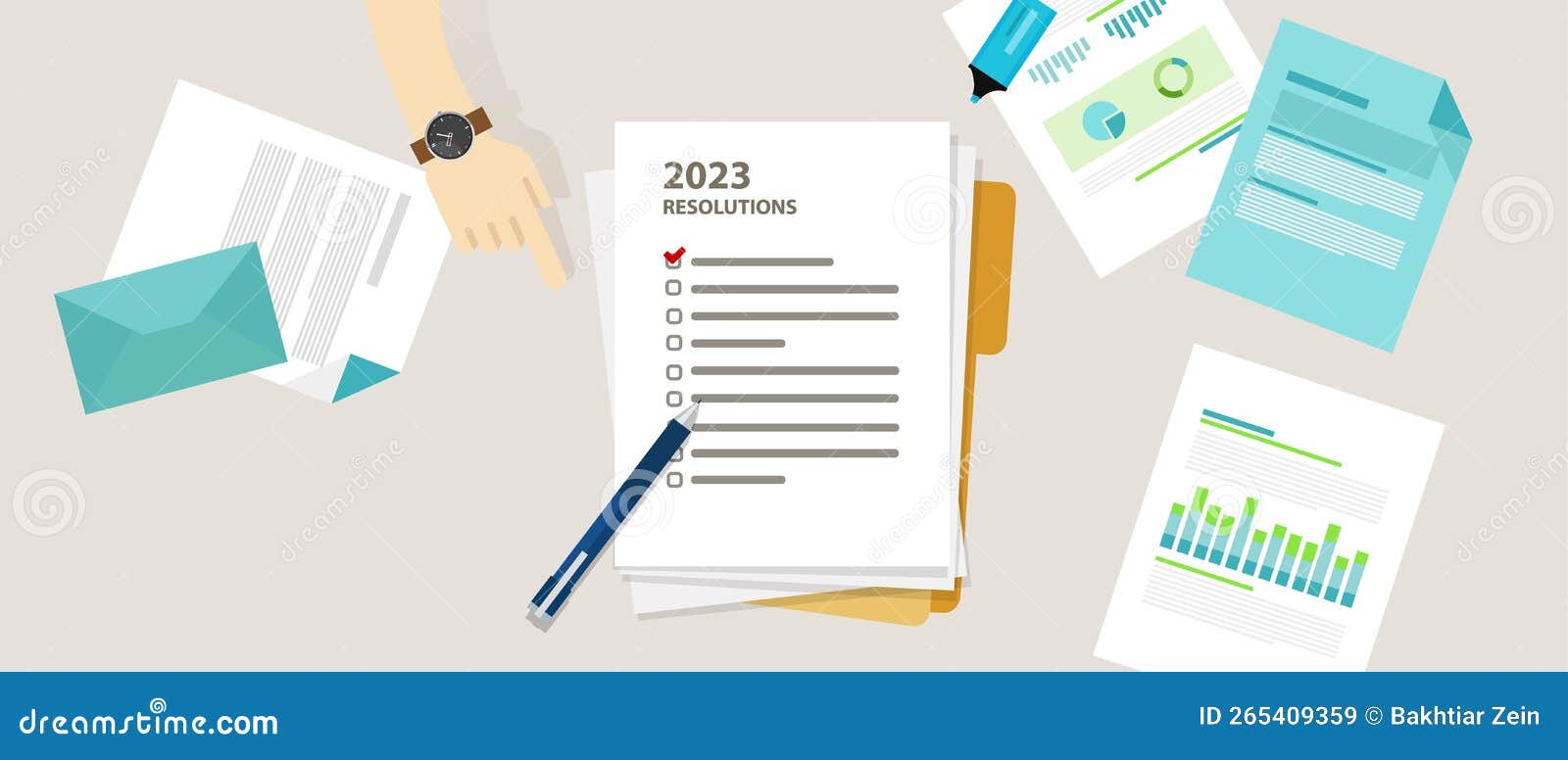 2023 New Years Resolutions Check List Goals Plan Check Mark ...