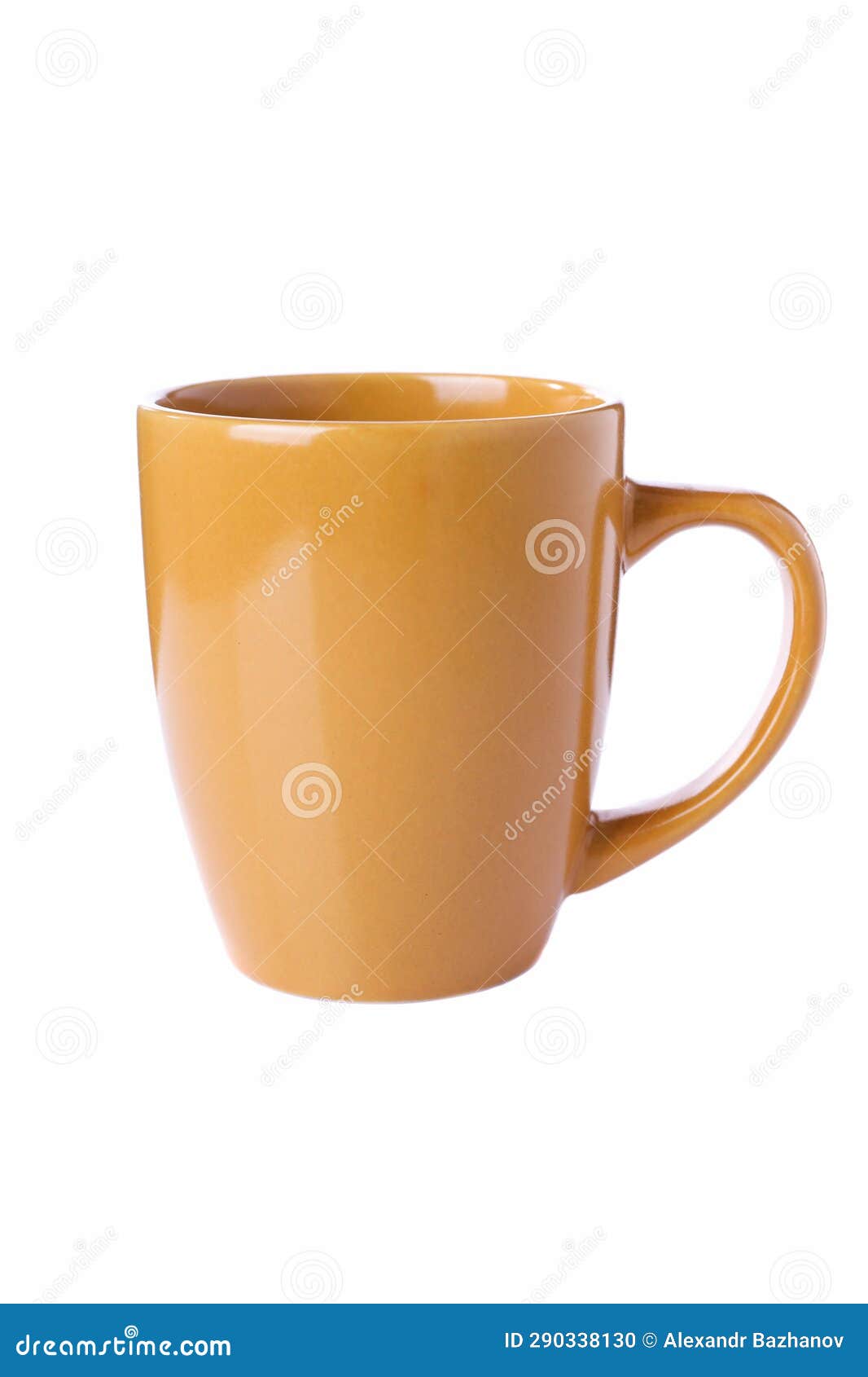 New yellow cup stock photo. Image of mustard, white - 290338130
