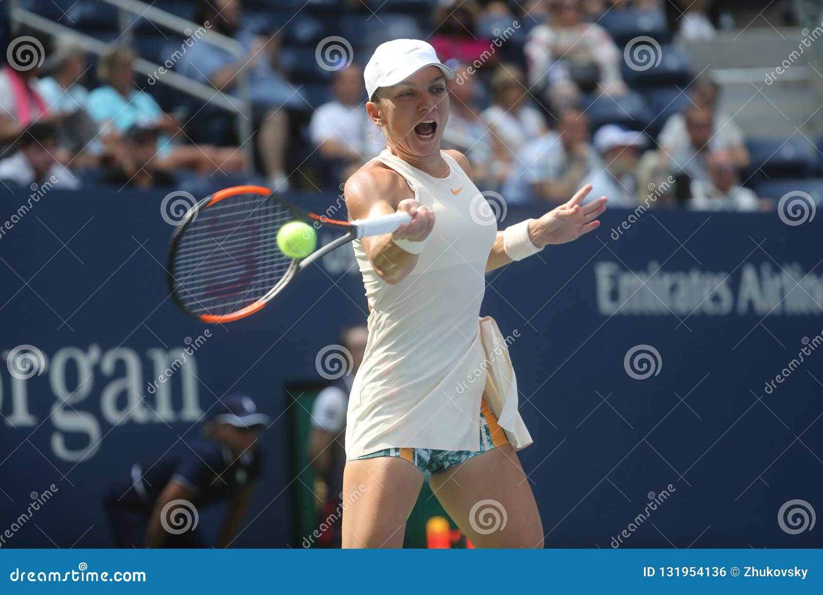 Grand Slam Champion Simona Halep of Romania in Action during Her 2018 ... Grand Slam Champion Simona Halep of Romania in Action during Her 2018 ...