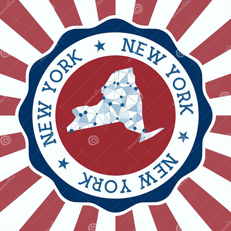 New York Badge. stock vector. Illustration of geography - 218433422