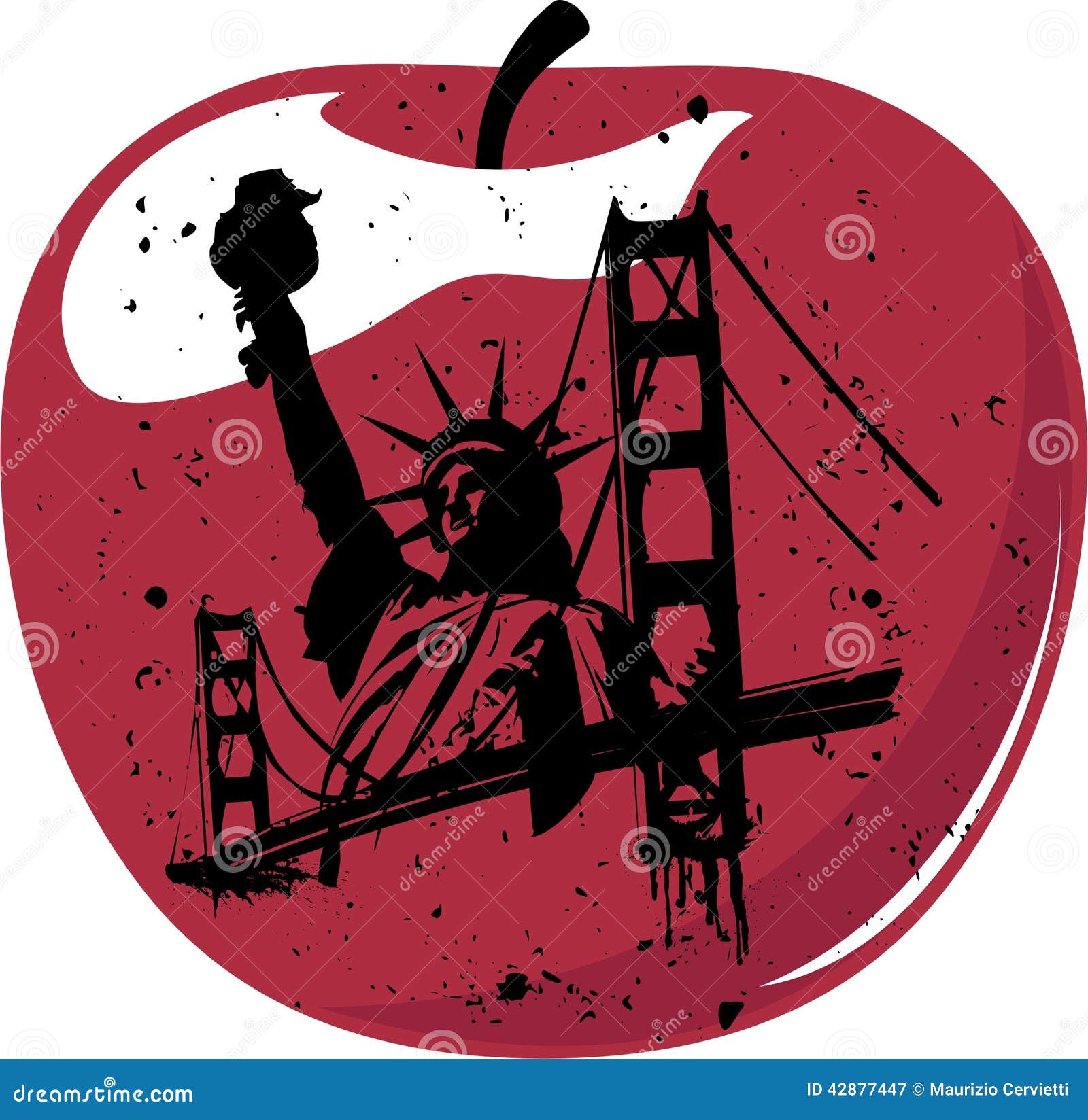 New york the big apple stock vector. Illustration of manhattan - 42877447