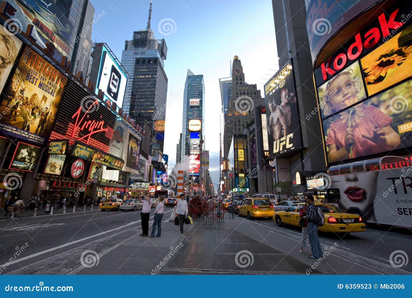 New York Broadway , editorial stock photo. Image of wide - 6359523