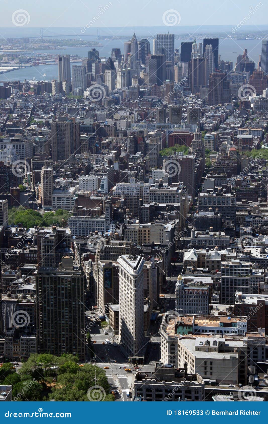 New York City Aerial View editorial stock photo. Image of landmark ...