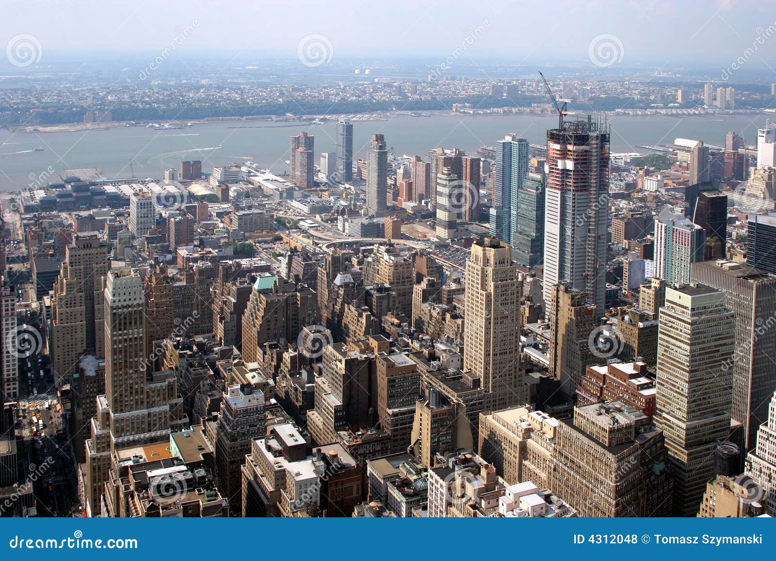 New York City, aerial view stock photo. Image of roofs - 4312048