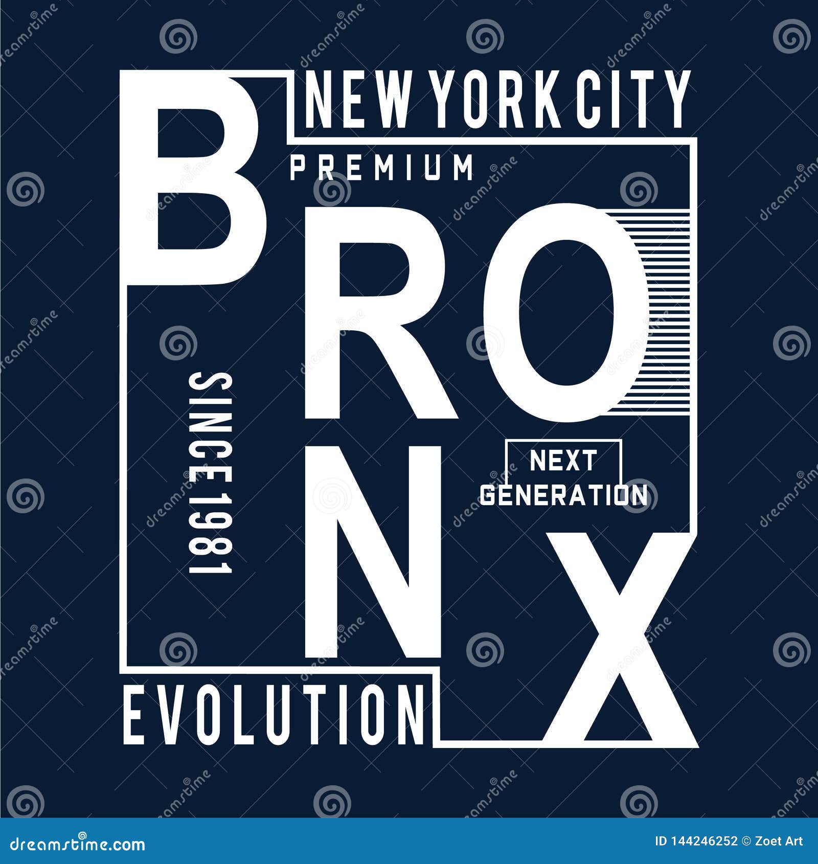 New York City Bronx Evolution Typography Design Stock Vector ... New York City Bronx Evolution Typography Design Stock Vector ...