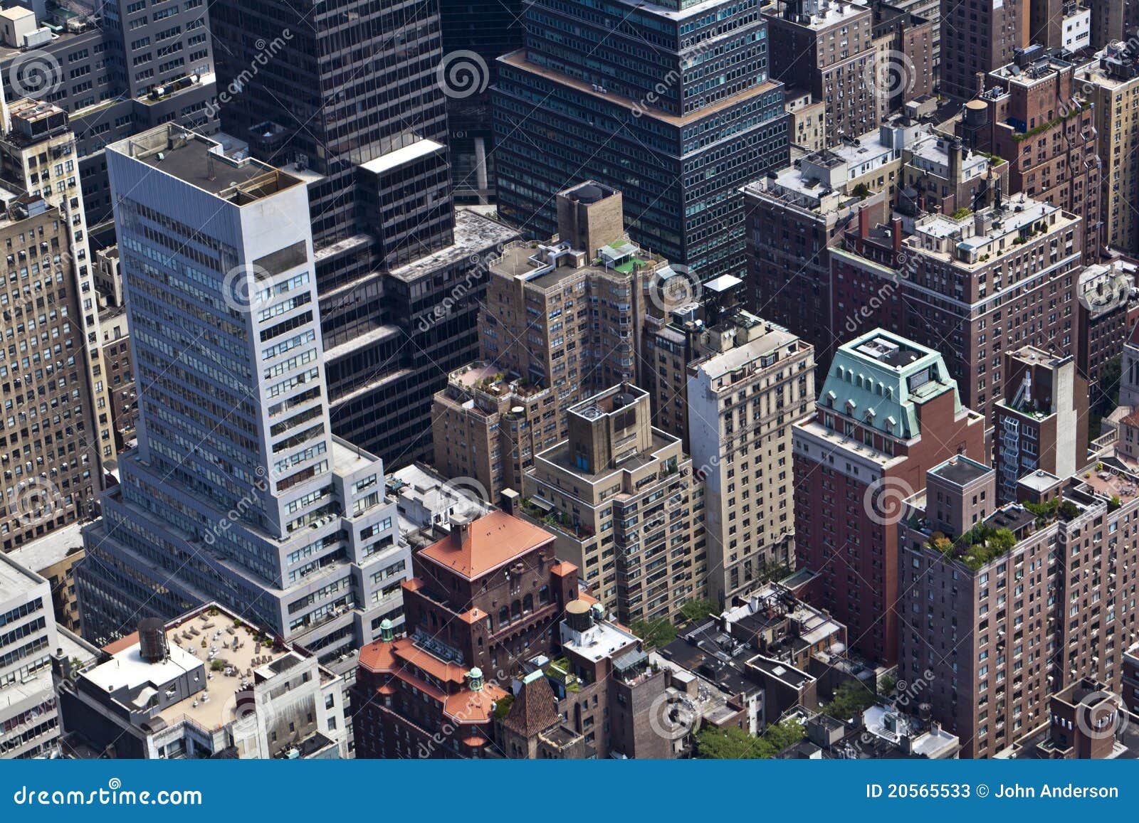New York City Building Tops Stock Image - Image of york, city: 20565533
