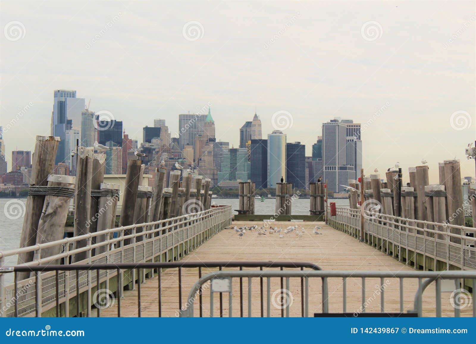 New York City dock stock image. Image of beautiful, states - 142439867