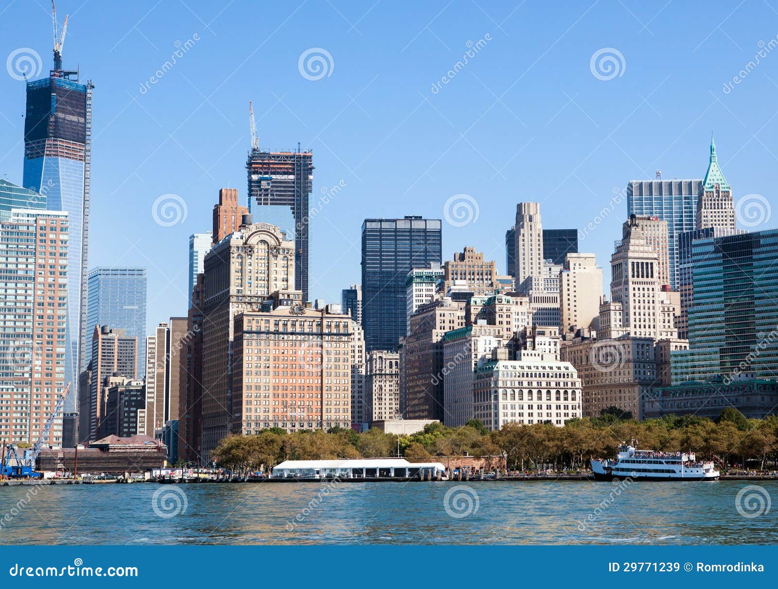 The New York City Downtown stock image. Image of river - 29771239