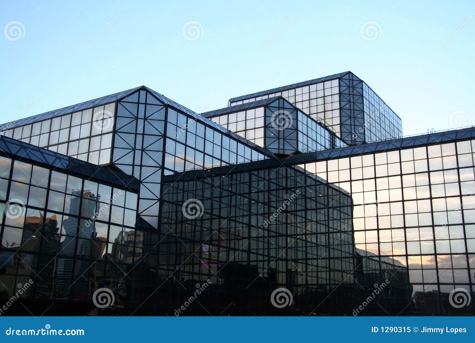 New York City Glass Building Stock Image - Image of cities, business ...