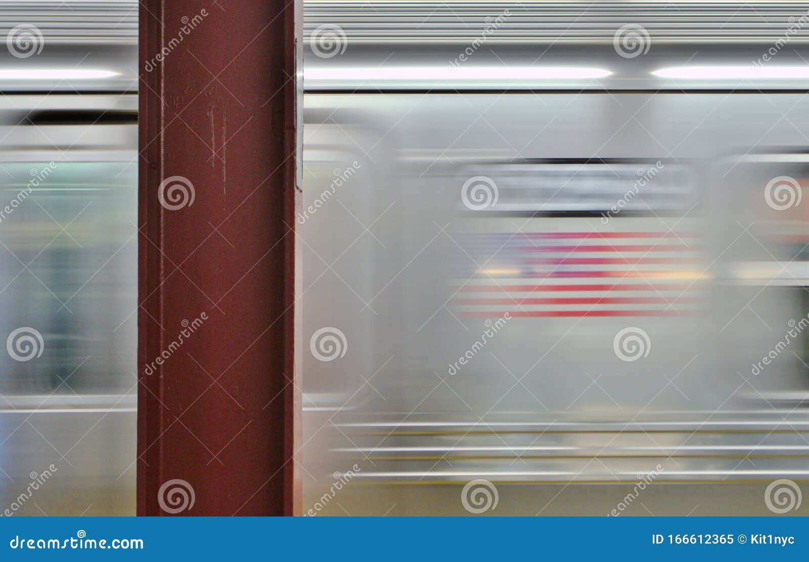 New York City MTA Subway Express Train Fast Motion Stock Image - Image ...