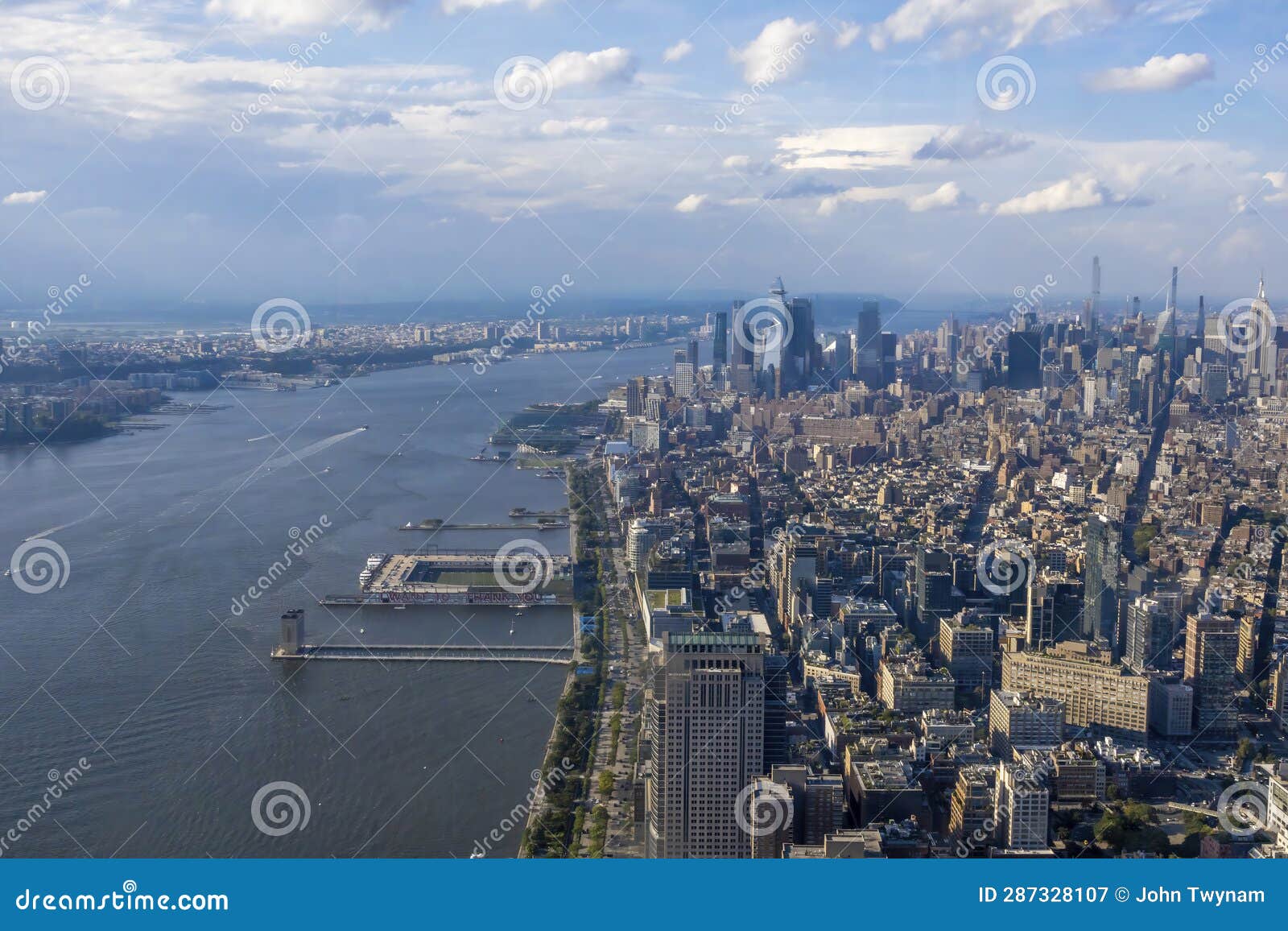New York City from the One World Observatory 3 Stock Image - Image of ...