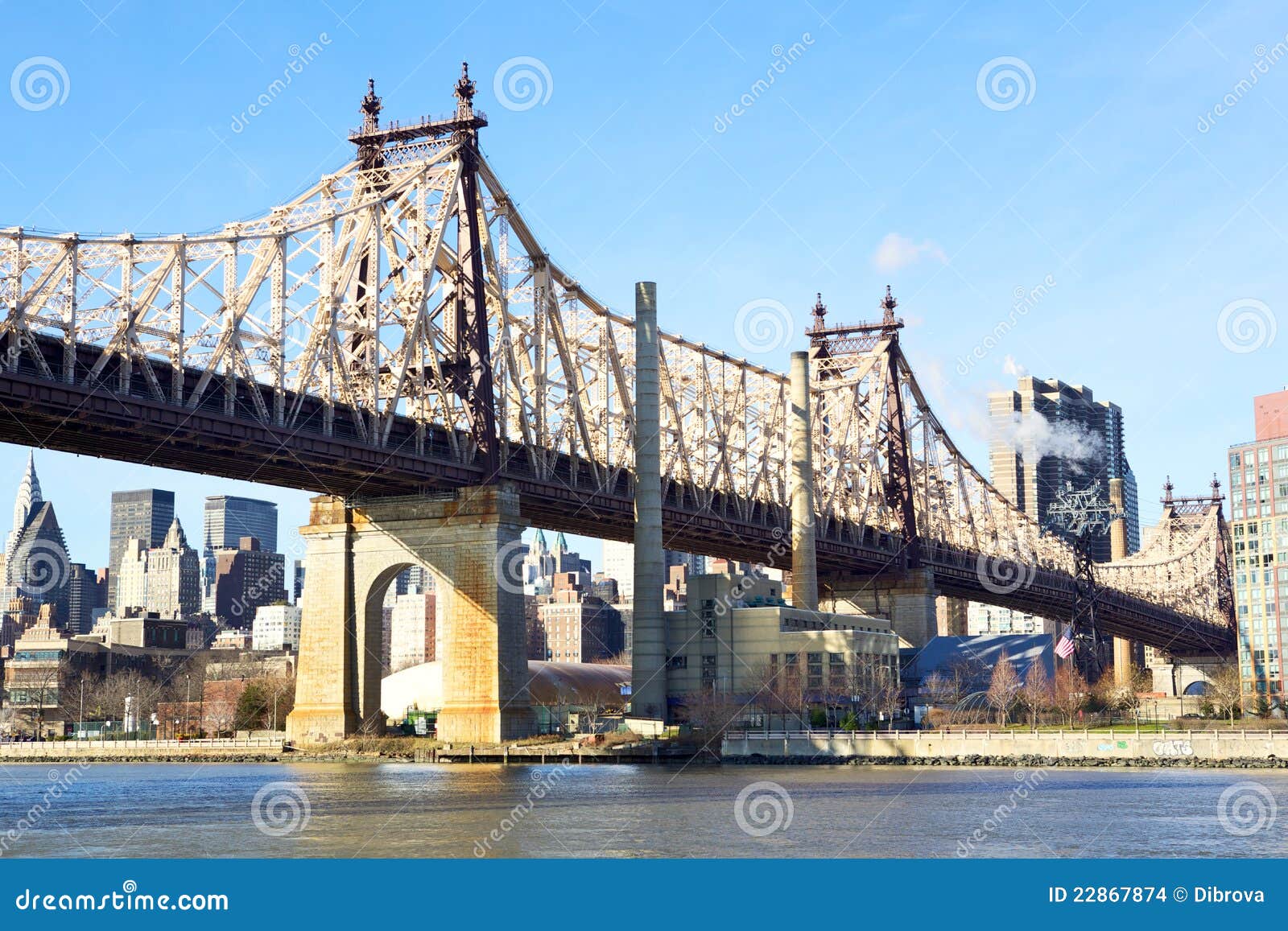 New York City Queensboro Bridge Stock Photo - Image of tourism ...