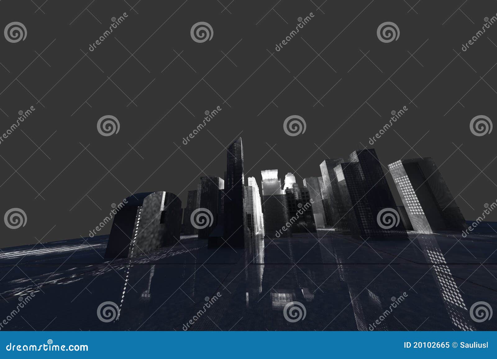 New York City (rendered, White, Wire Mesh) Stock Illustration ...