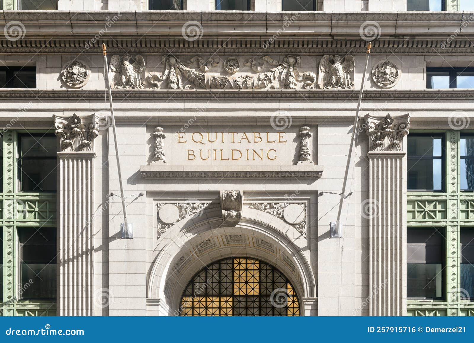 Equitable Building New York City Editorial Photo Image Of Flag
