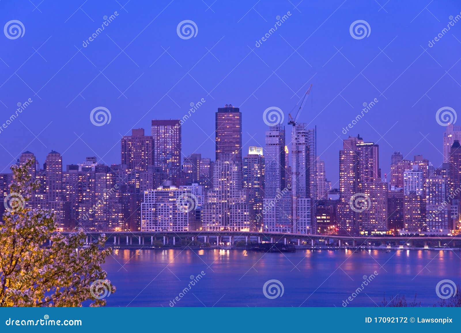 New York City Skyline stock photo. Image of city, business - 17092172