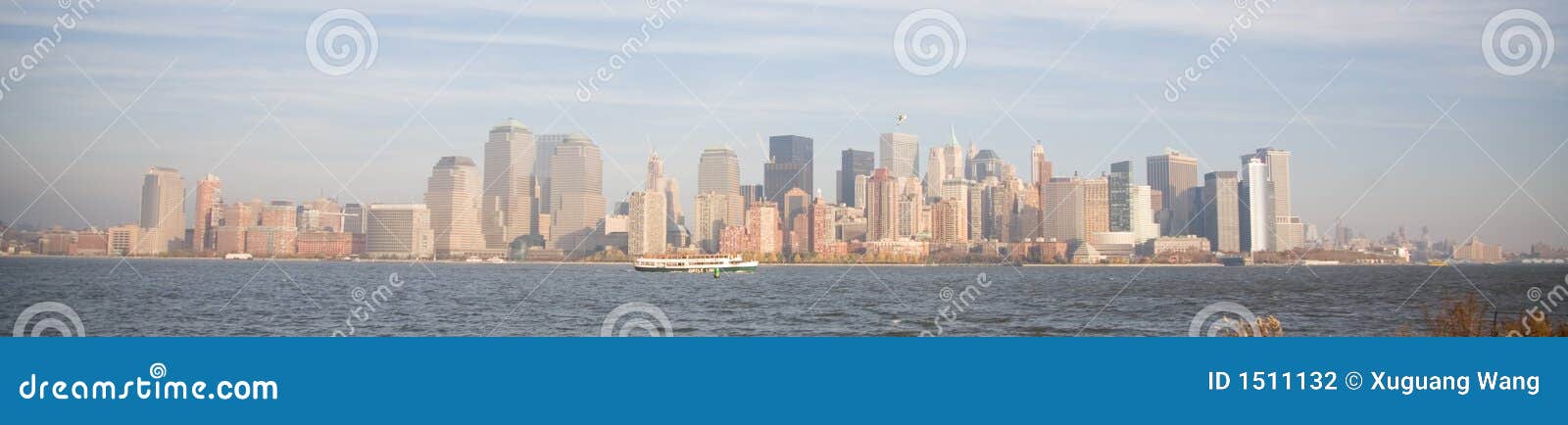 New York City Skyline in Fall Sunset Stock Photo - Image of skyline ...