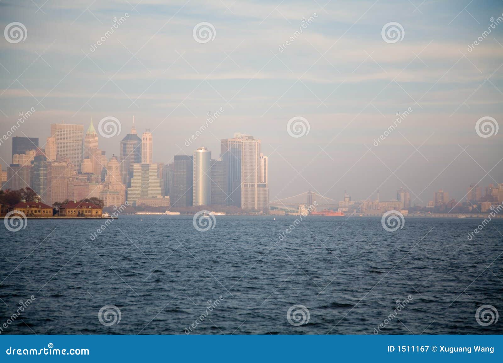 New York City Skyline In Fall Sunset Picture. Image: 1511167