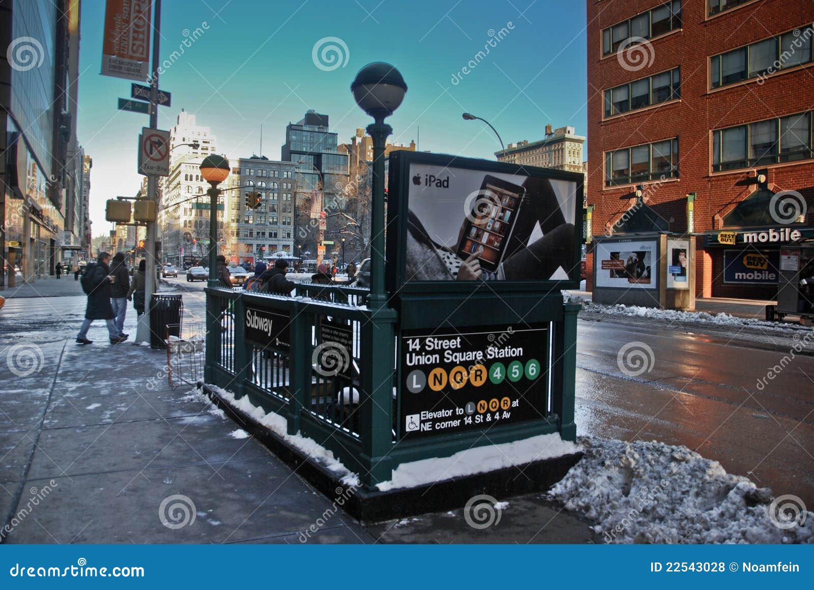 New York City Subway Corner Editorial Stock Photo - Image of american ...