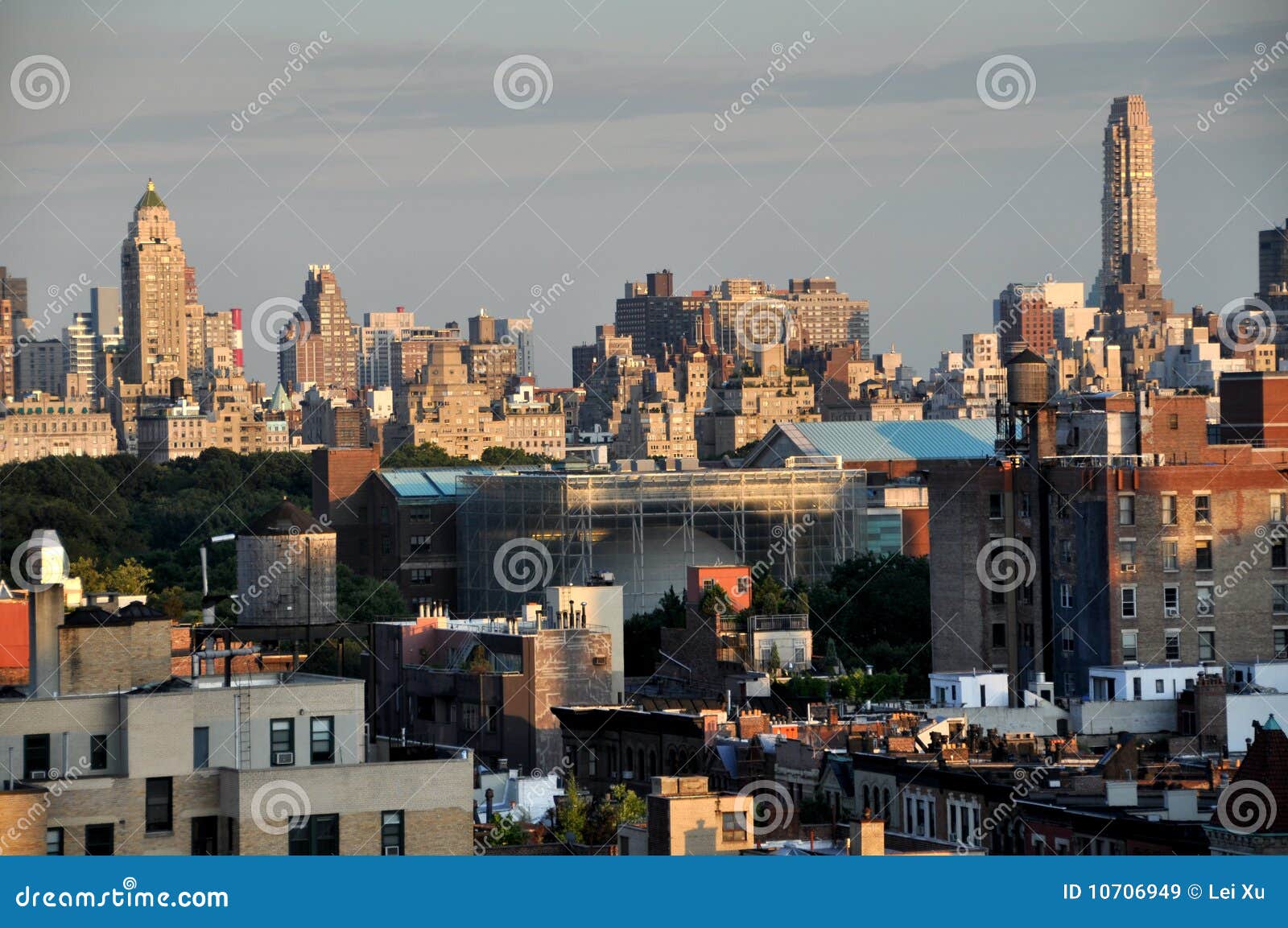 New York City: Upper Manhattan View Stock Image - Image of city, chic ...