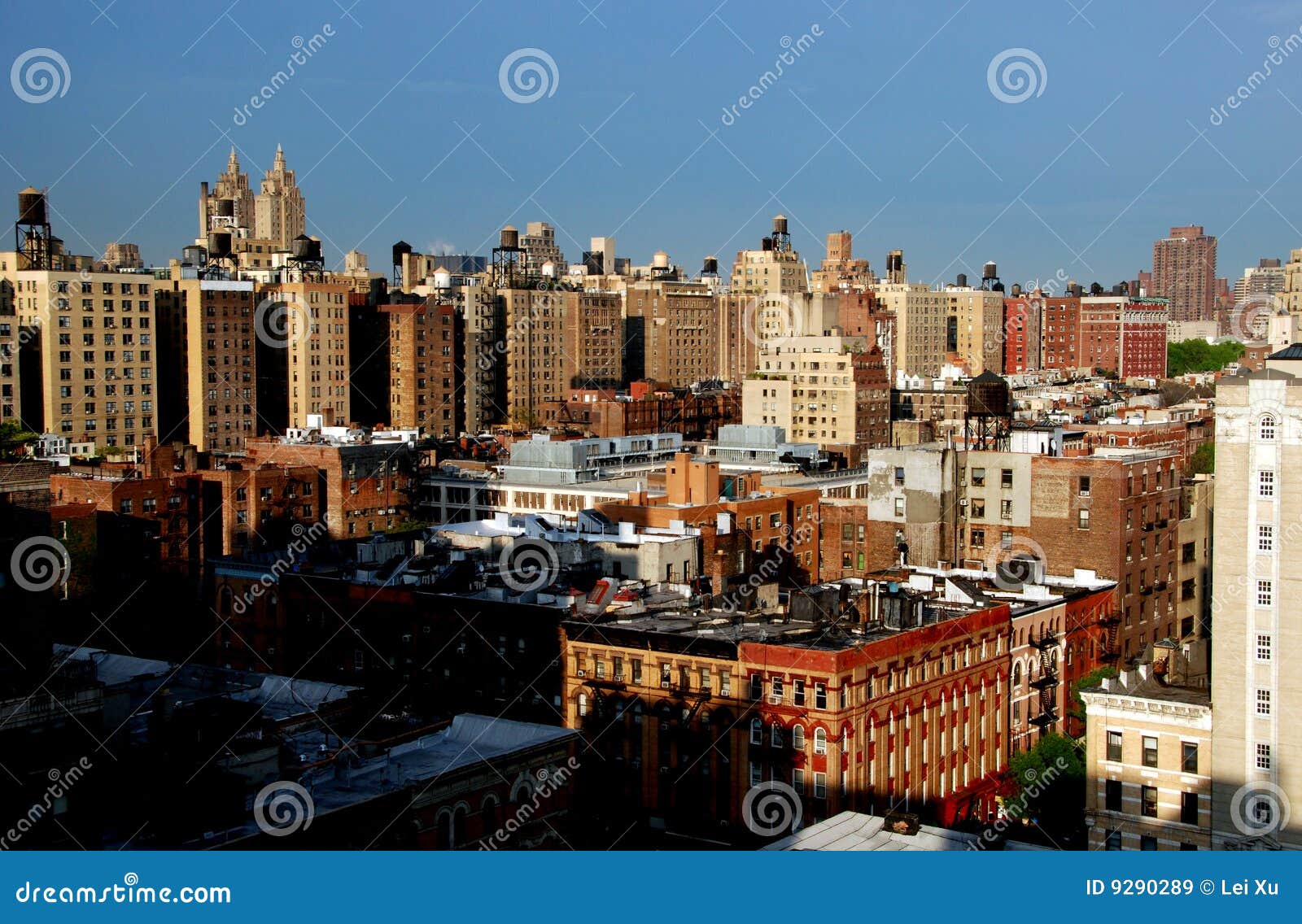 Upper West Side With View Of The Central Park Reservoir In Black ...