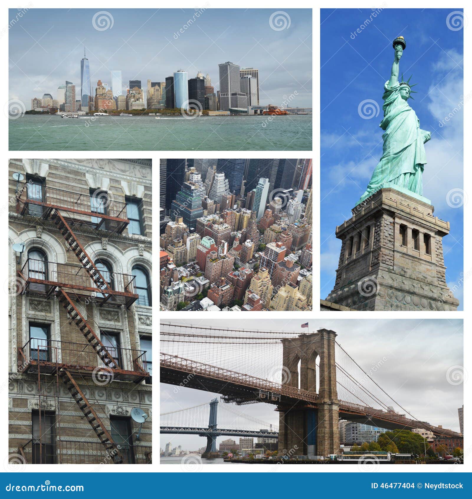 New York collage stock photo. Image of lower, collage - 46477404
