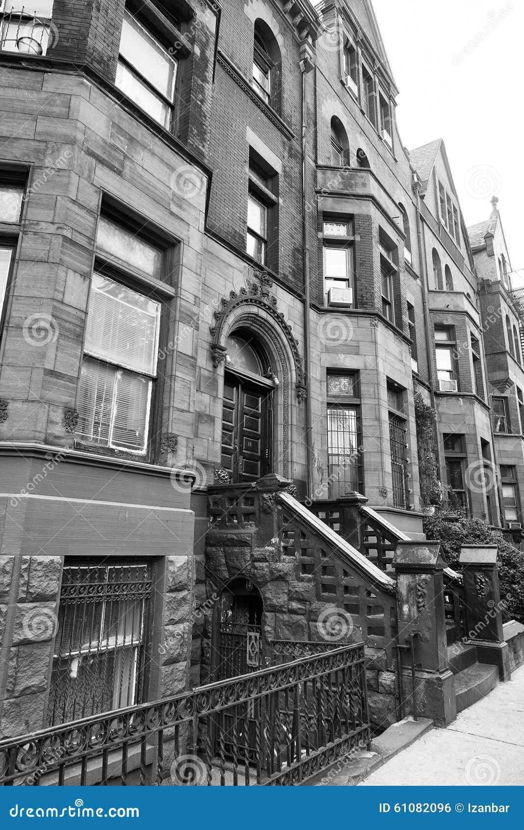 New York Harlem Buildings View Stock Photo - Image of historic, famous ...