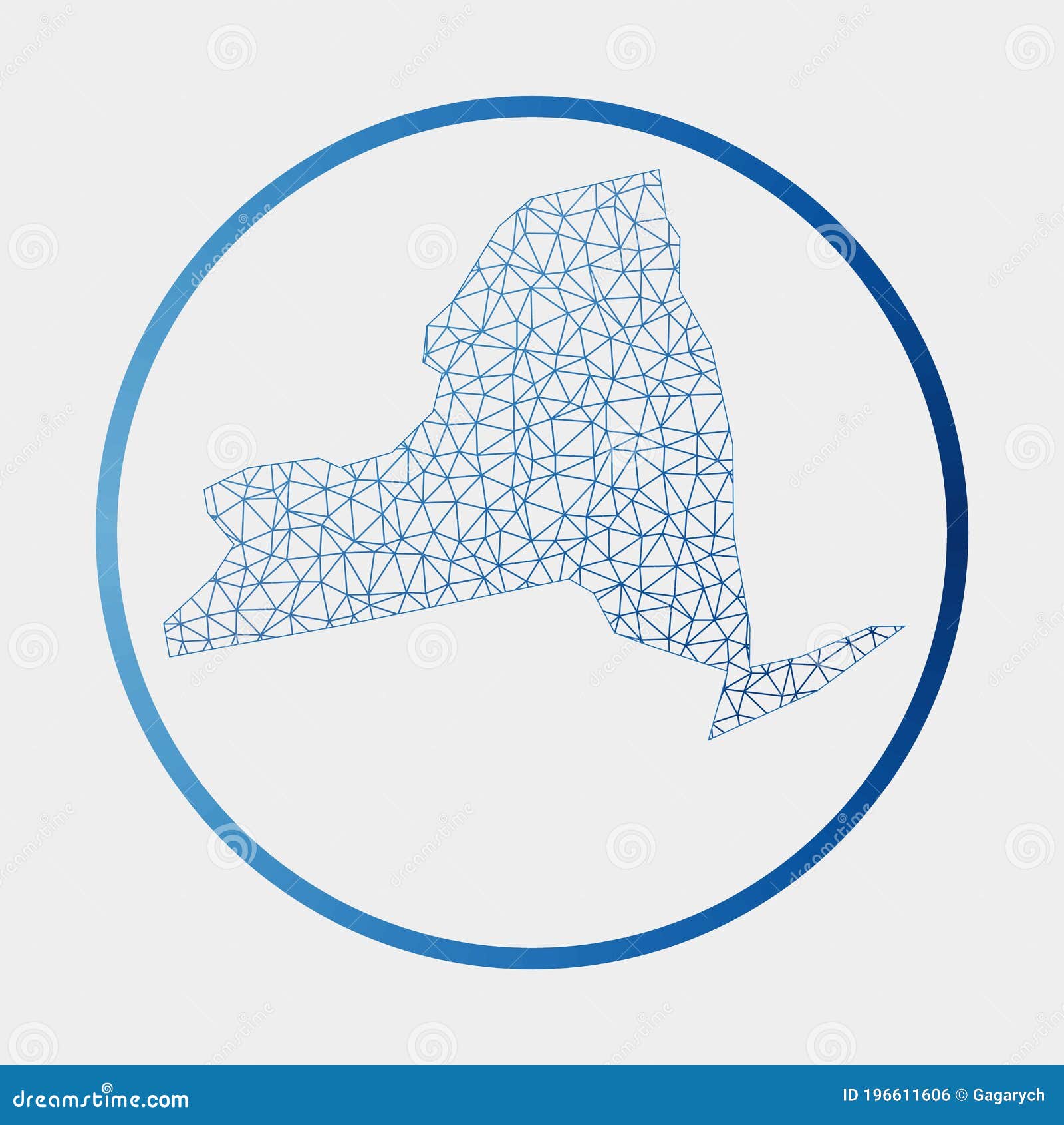 New York icon. stock vector. Illustration of america - 196611606