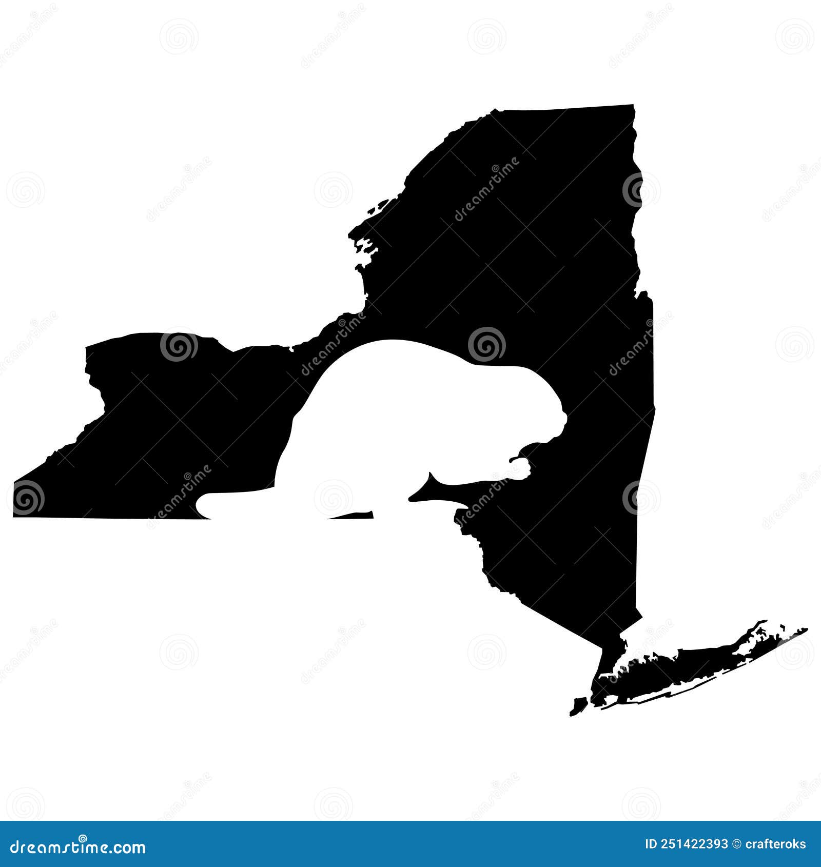 New York Map EPS Vector File Format Stock Vector - Illustration of ...