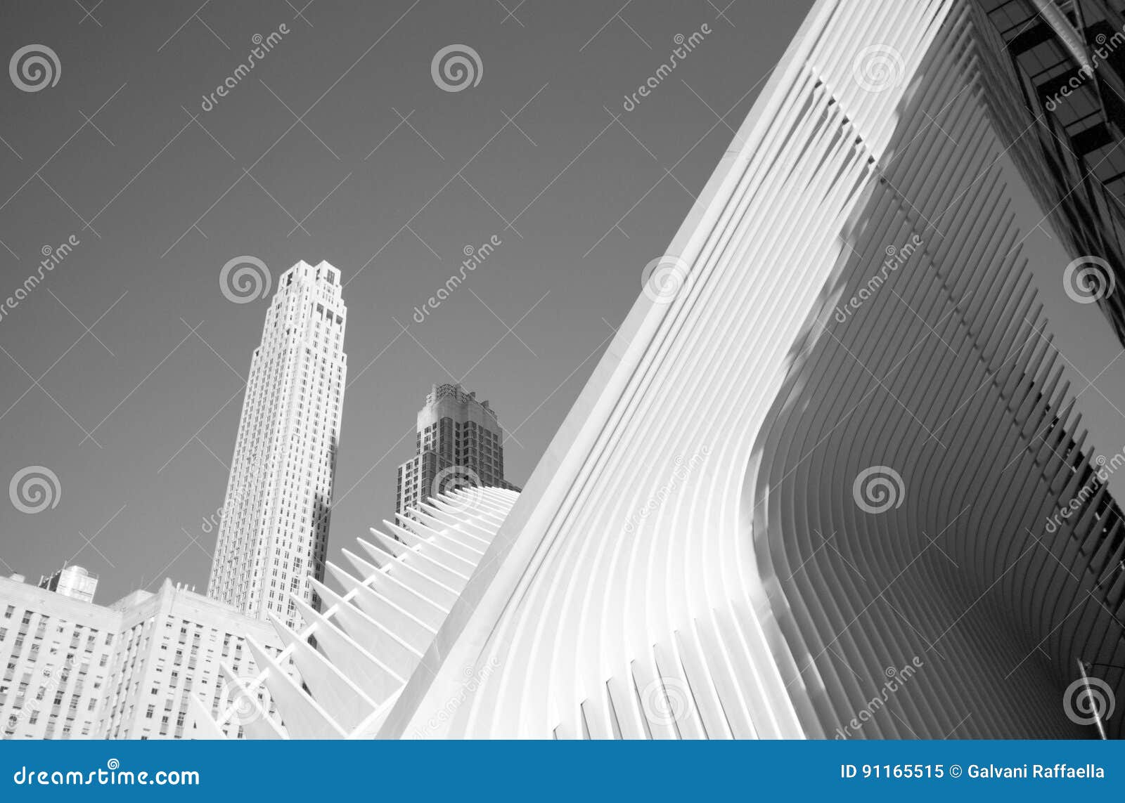 NEW YORK - October 15, 2016 Architectonic Details in Ground Zero ...
