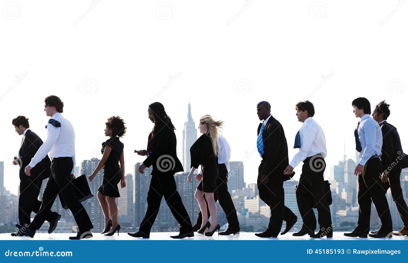 New York Office Workers daily Commute Stock Image - Image of caucasian ...