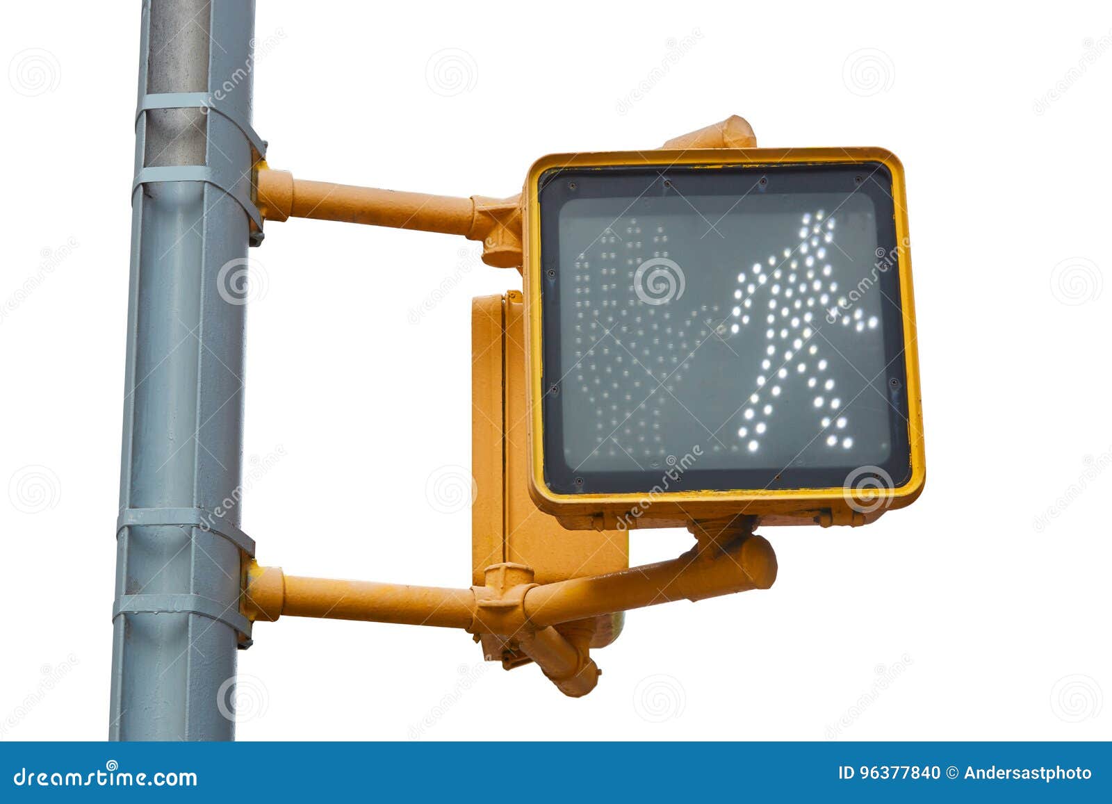 Pedestrian Traffic Lights At A Tramway And Street Intersection Show Red ...