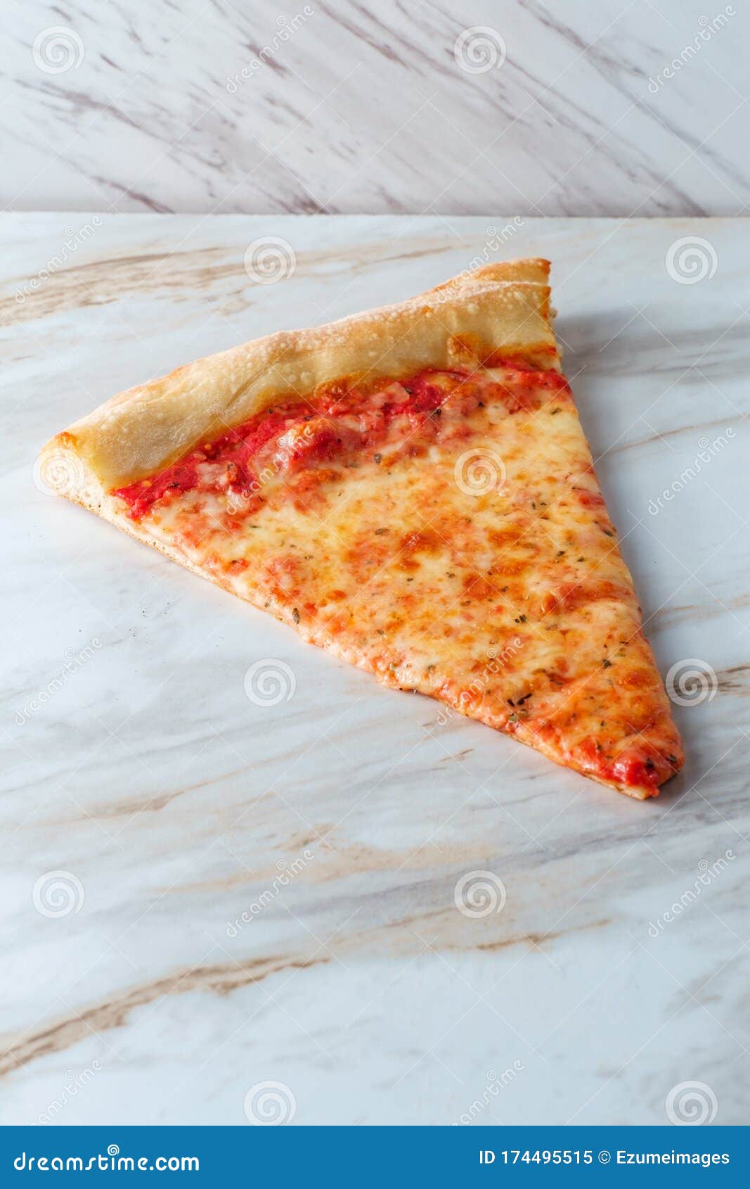 New York Plain Slice Pizza stock image. Image of mozzarella - 174495515