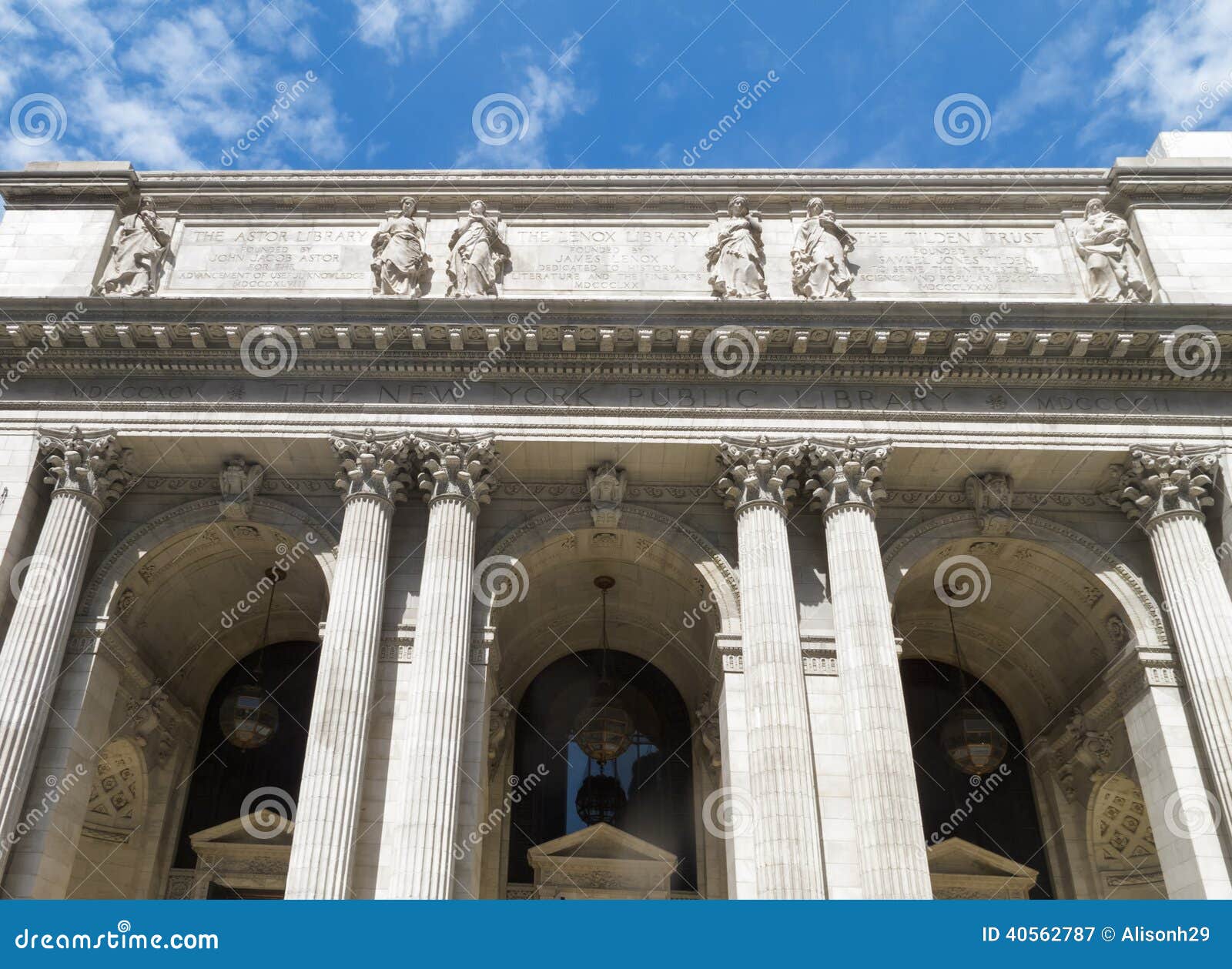 New York Public Library stock image. Image of entrance - 40562787