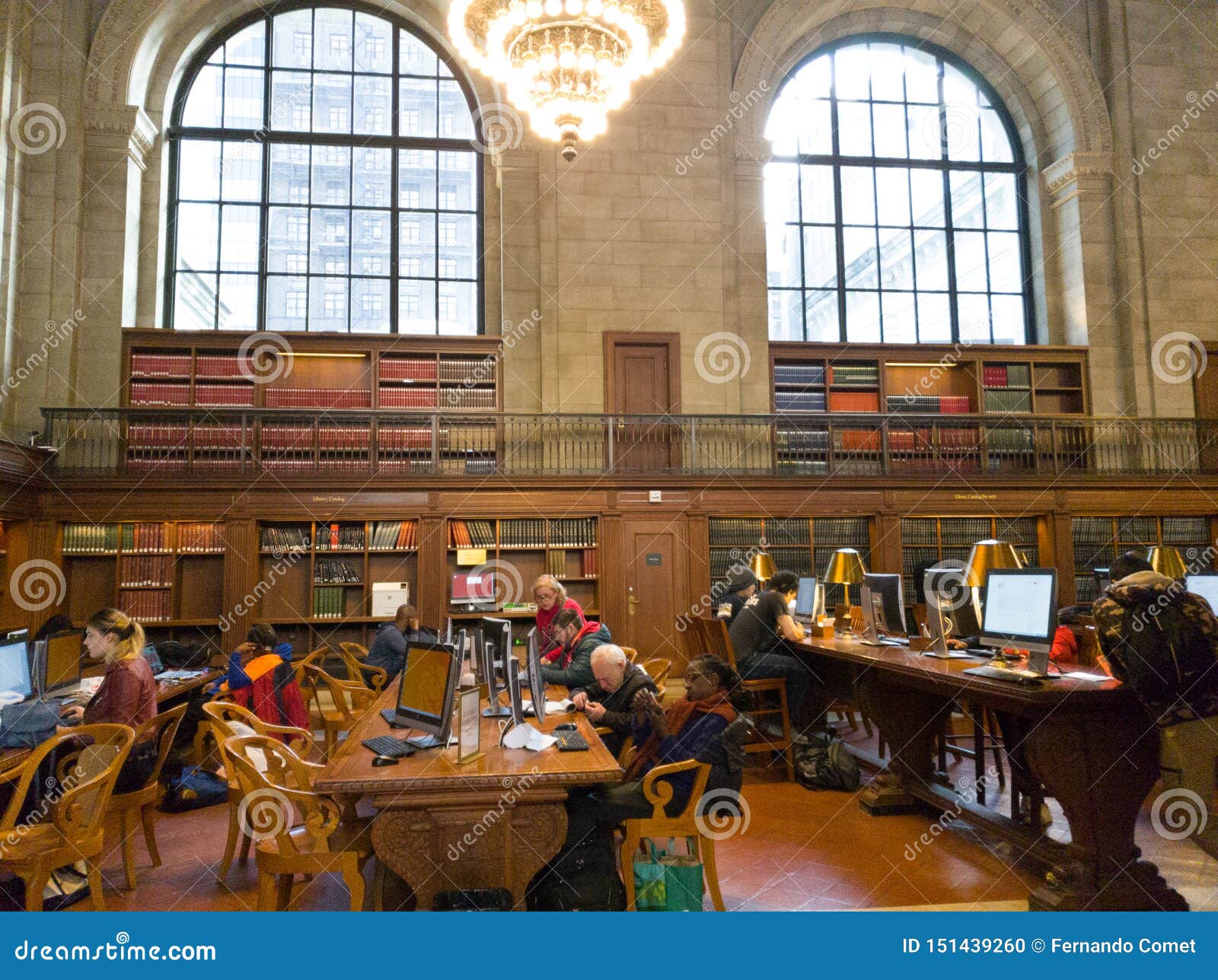 The New York Public Library Editorial Image - Image of steps, america ...