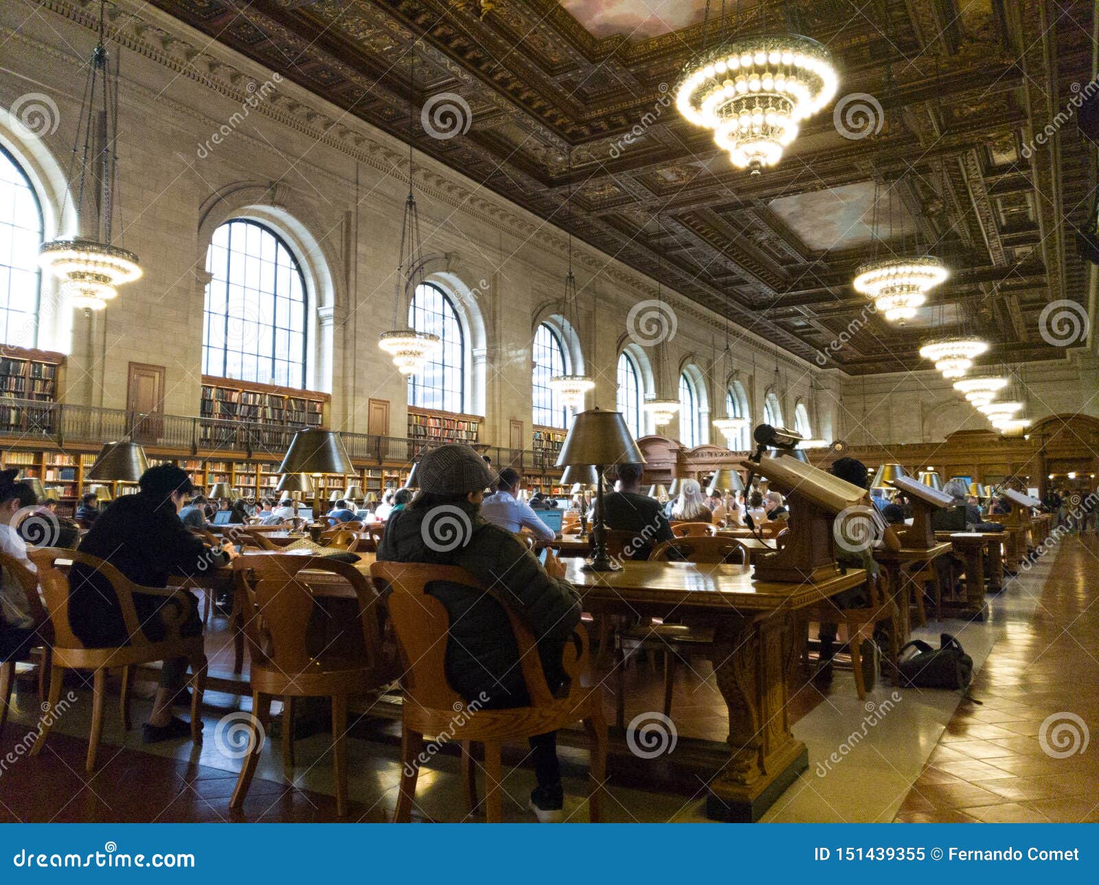 The New York Public Library Editorial Image - Image of exterior ...