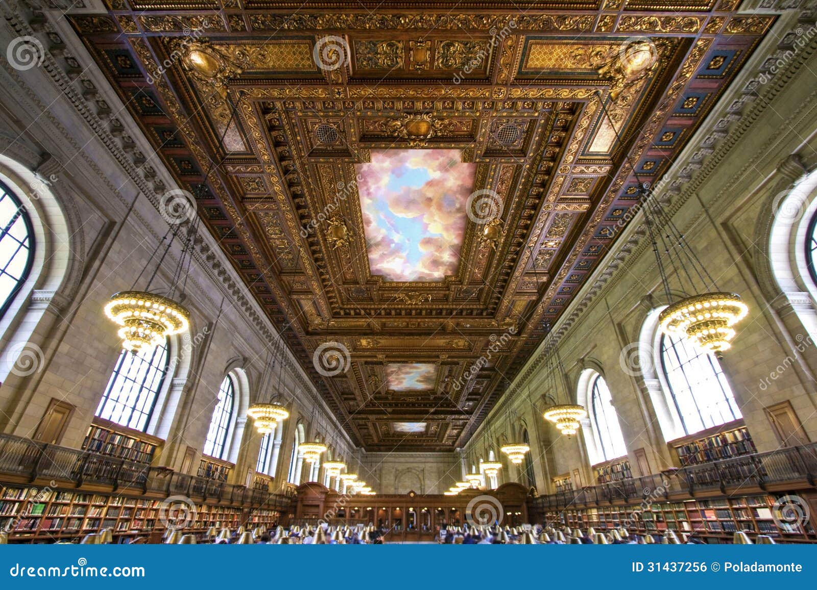 New York Public Library, USA Stock Photo - Image of room, books: 31437256