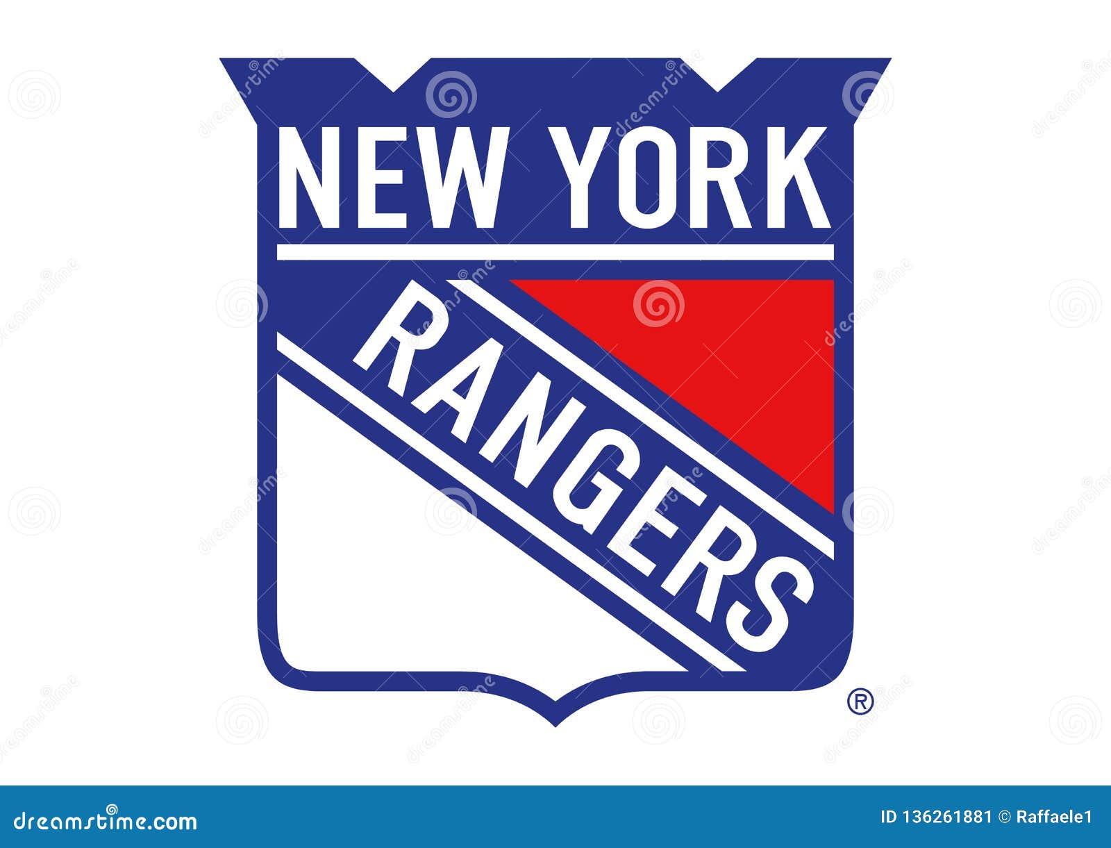 New York Rangers Logo Stock Illustrations – 22 New York Rangers Logo ...