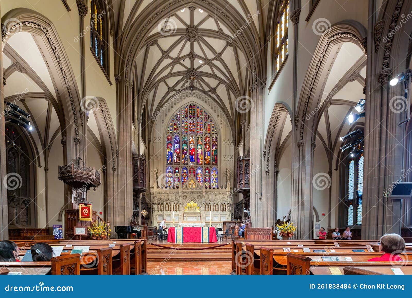 Interior View of the Trinity Church Editorial Stock Image - Image of ...