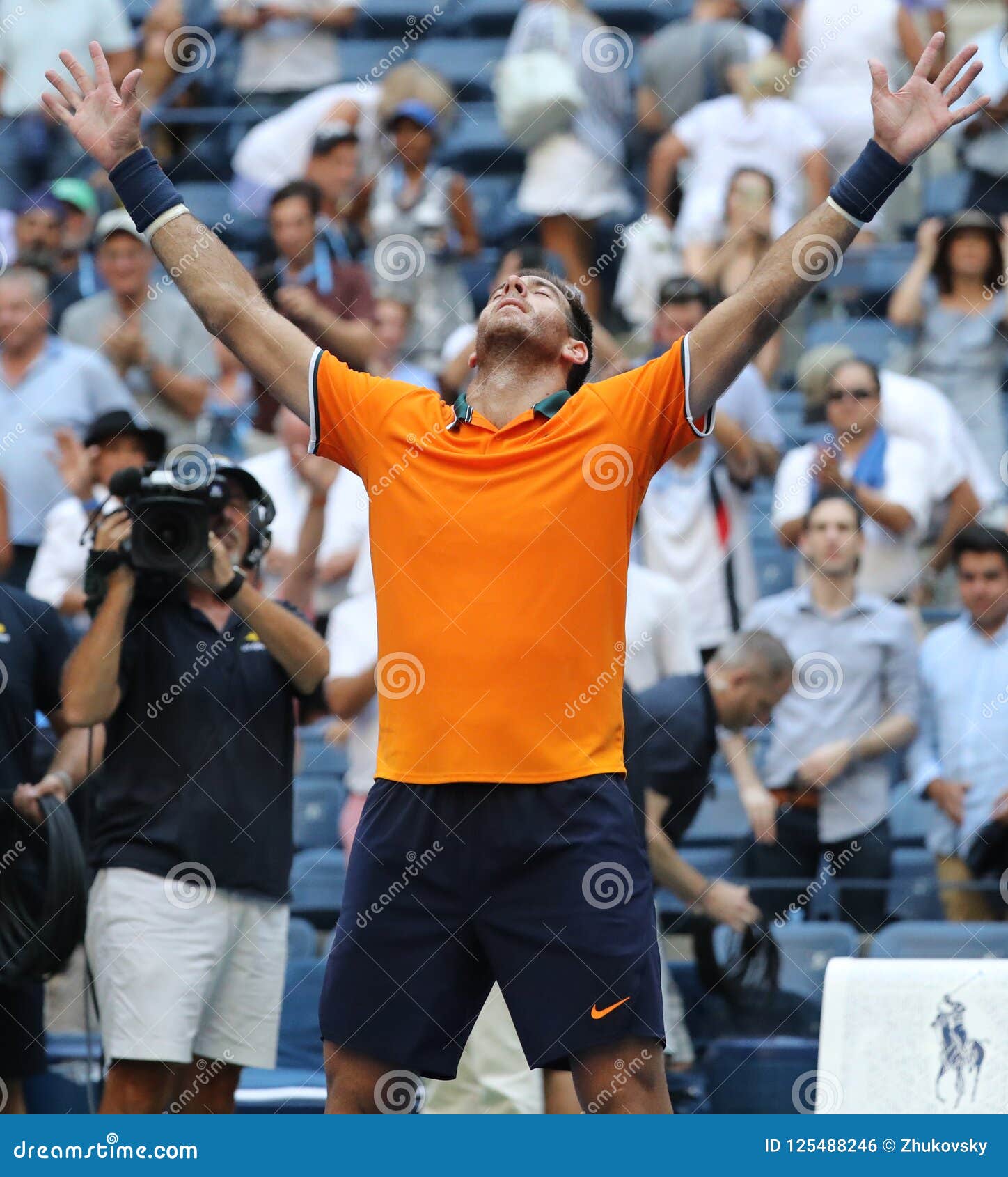 Grand Slam Champion Juan Martin Del Potro Of Argentina Celebrates