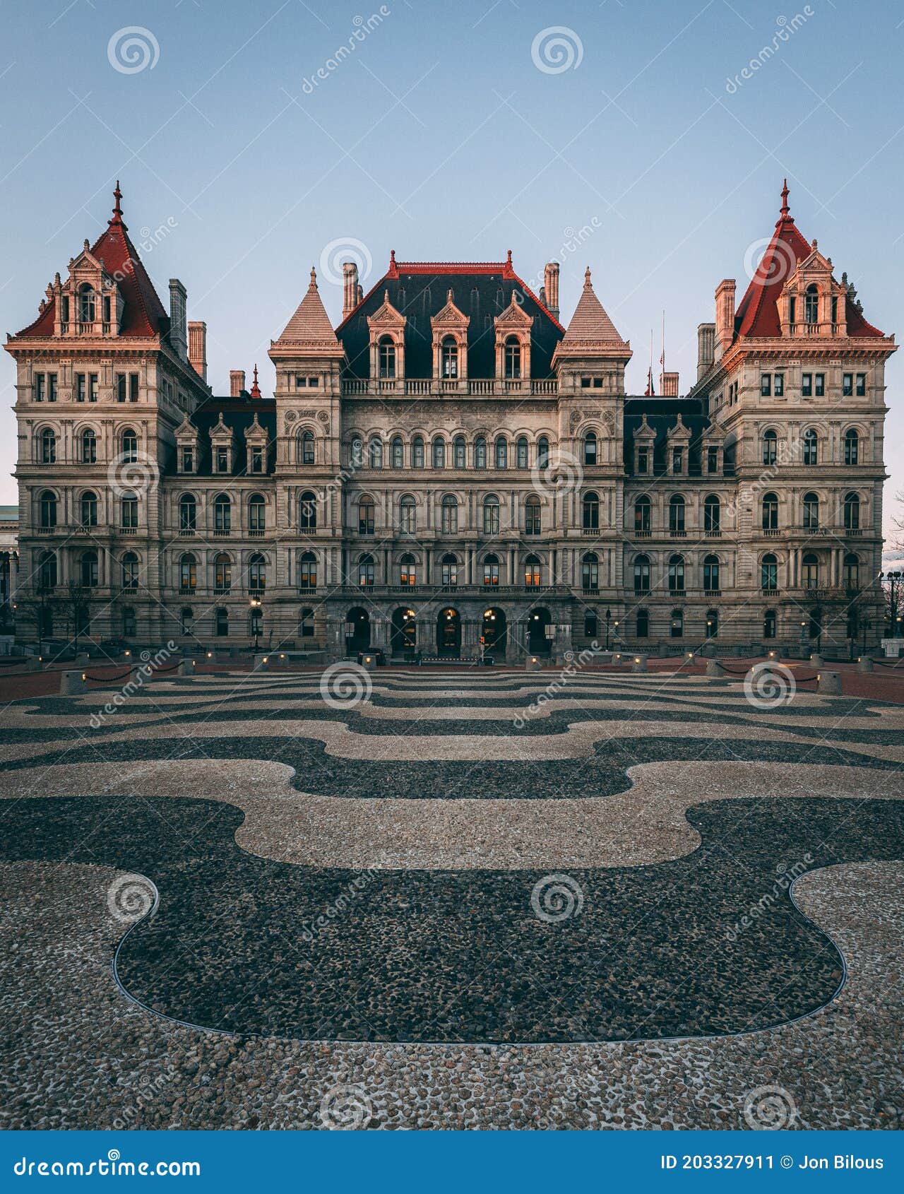 The New York State Capitol, in Albany, New York Stock Image - Image of ...