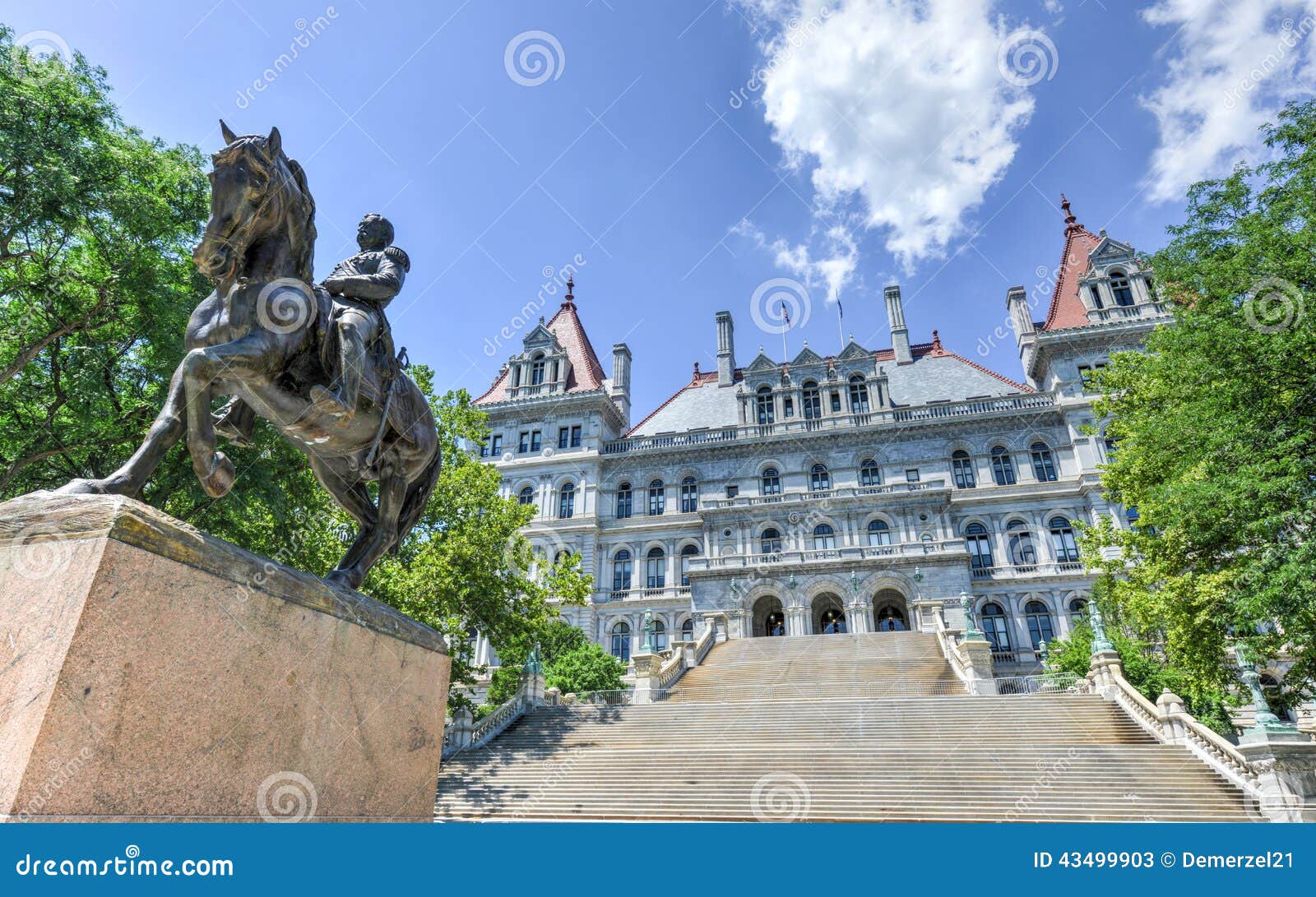 New York State Capitol Building, Albany Stock Image - Image of daytime ...