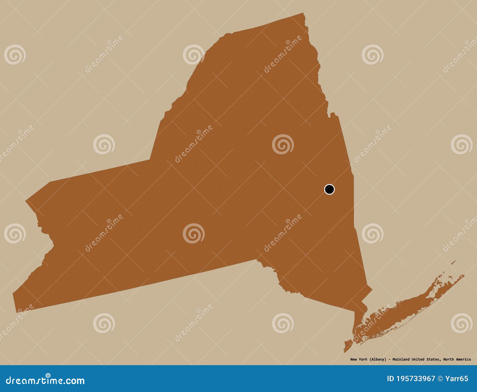 New York, State of Mainland United States, on Solid. Pattern Stock ...