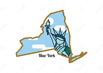 New York State Map. Vector Illustration Decorative Design Stock Vector ...