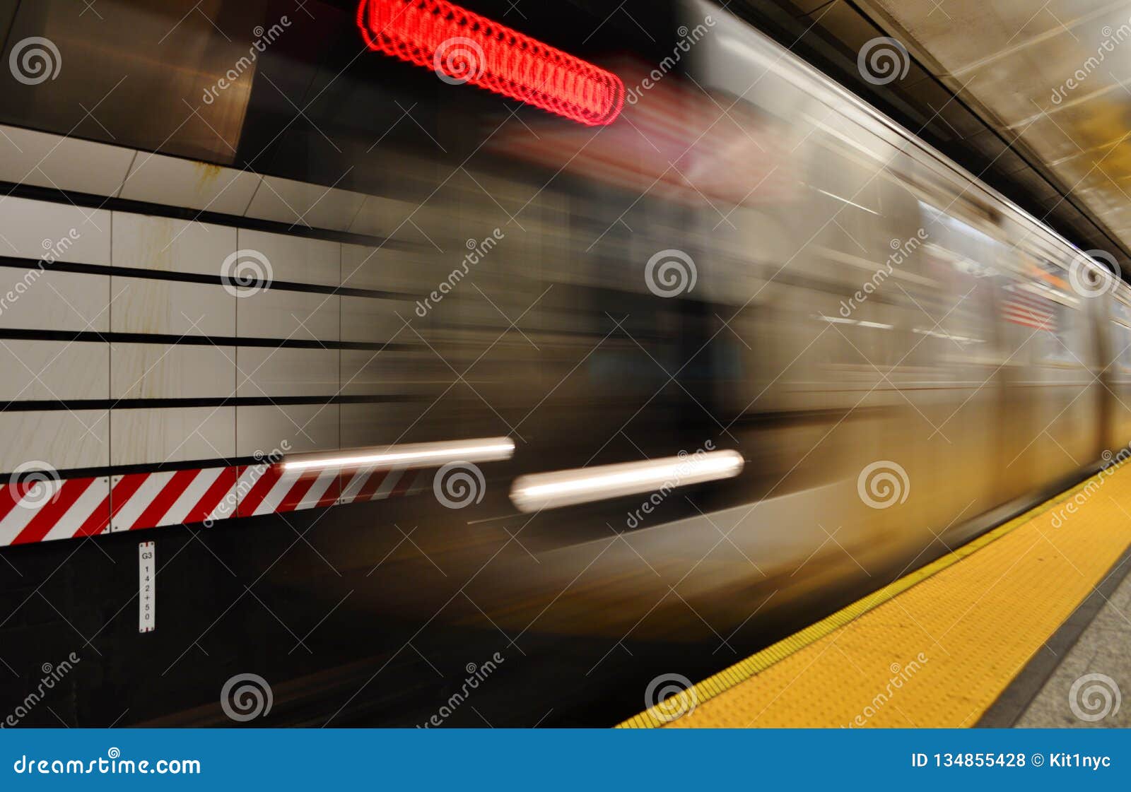 New York Subway Platform Underground Transportation MTA City Transit ...