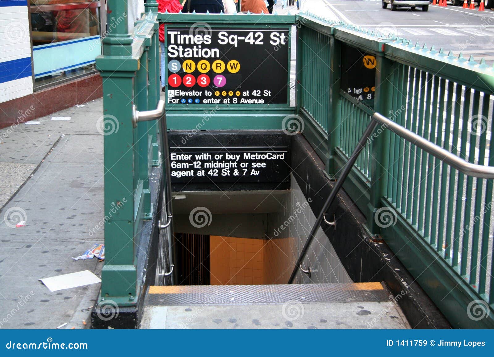 New York Subway Station stock image. Image of train, stop - 1411759